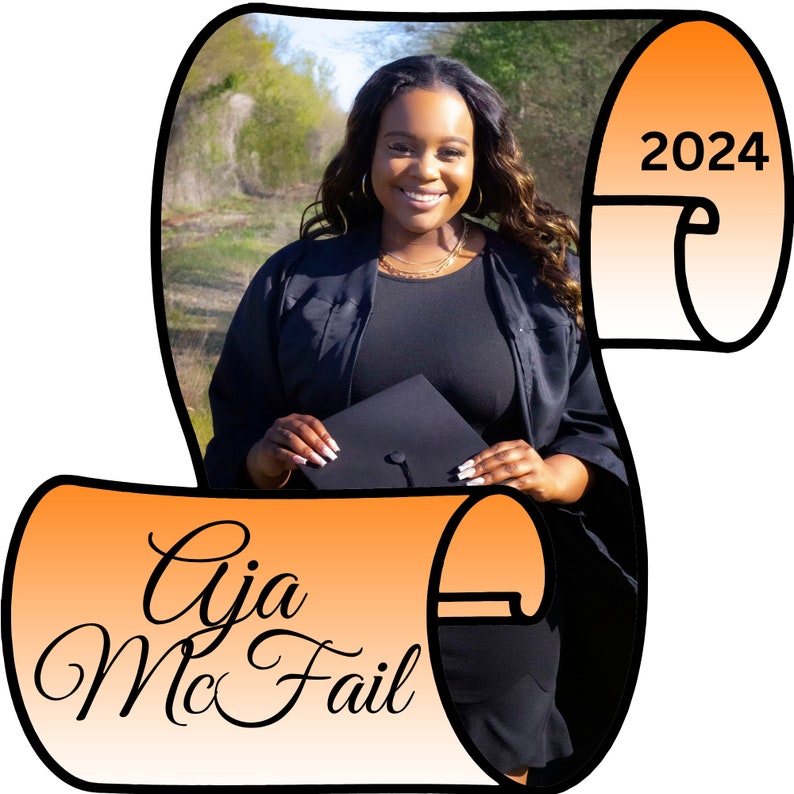 Editable Graduation Fan Scroll Template digital Design - Etsy