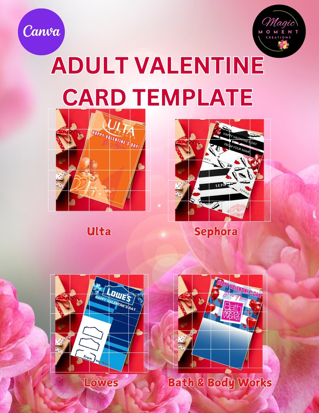 Editable Valentine’s Card Template | DIY Printable | Customizable in ...
