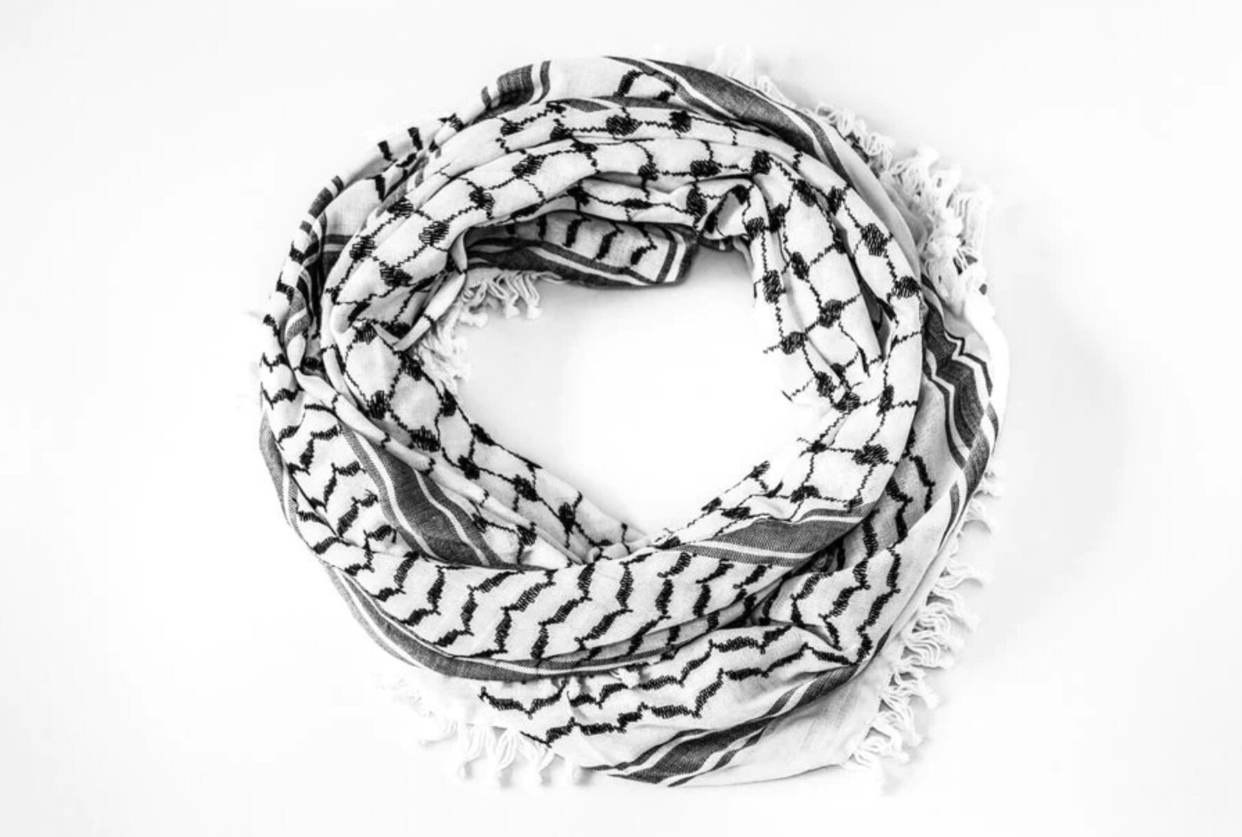 Unisex Kufiya Cotton Scarf Keffiyeh Scarf Shemagh With Tassels Arab Scarf Arab Head Scarf