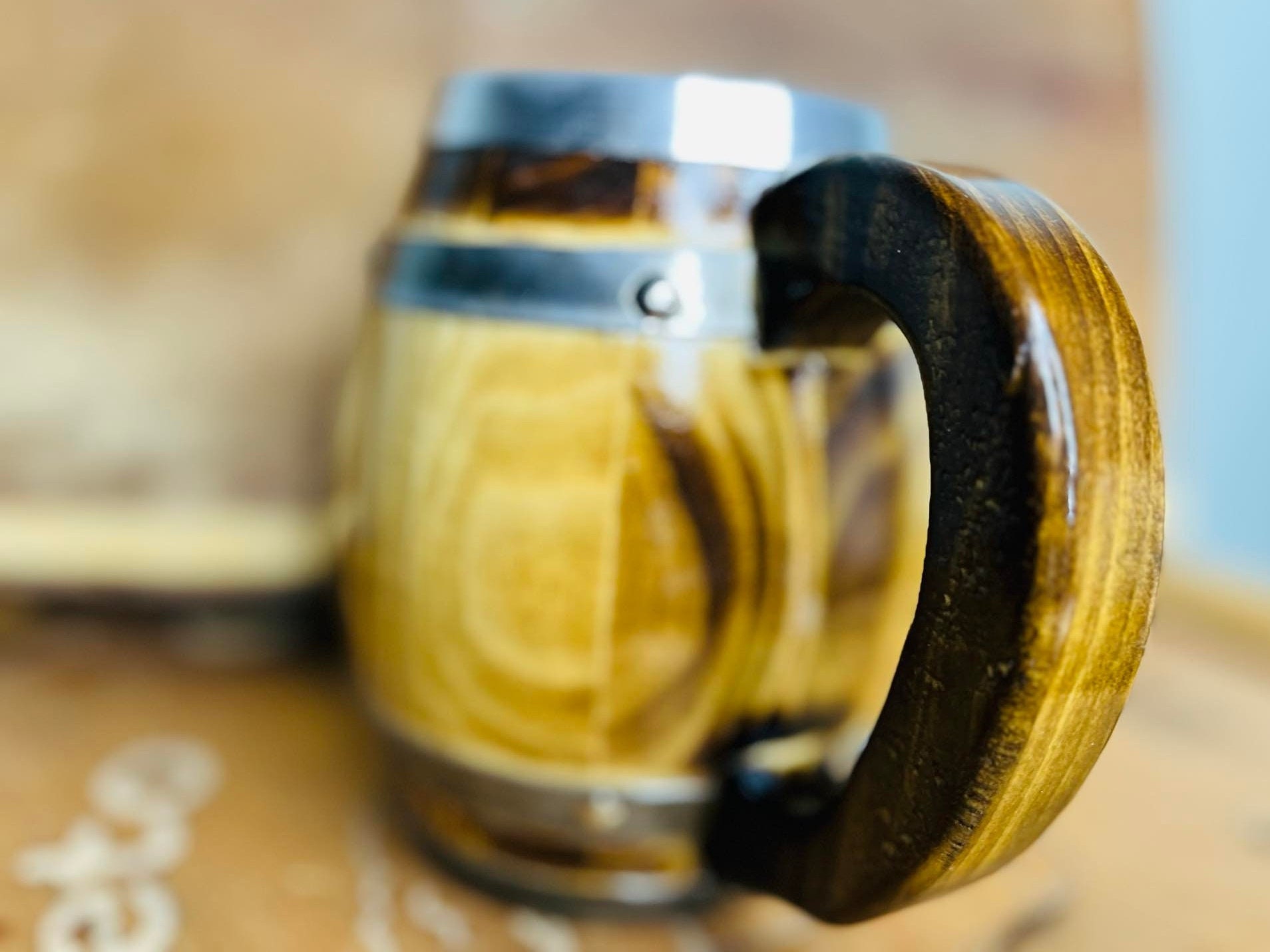 Barrel Mugs, Burned Barrel Mugs, Hand Made Barrel, - Etsy