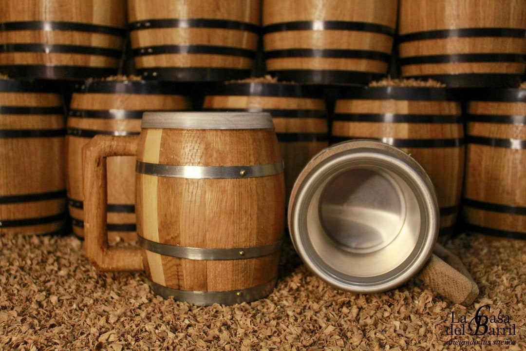 24 Oz Barrel Mugs, Personalized Mugs, High Quality Barrel Mugs, White ...