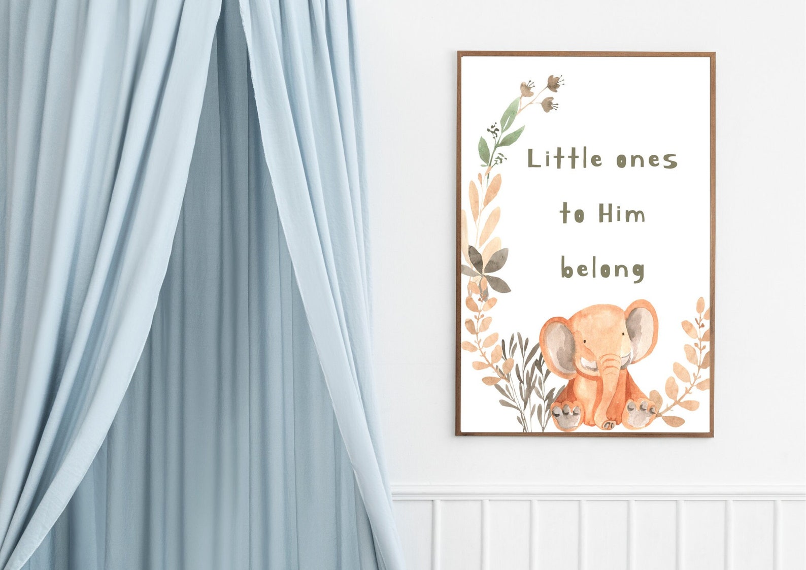 Christian Kids Bible Verse Posters Quotes Faith Religious Baby Gift ...