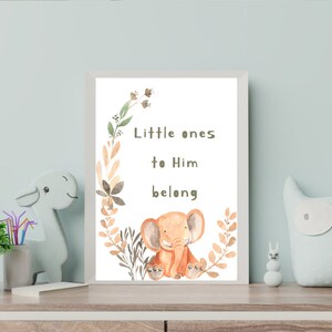 Christian Kids Bible Verse Posters Quotes Faith Religious Baby Gift ...