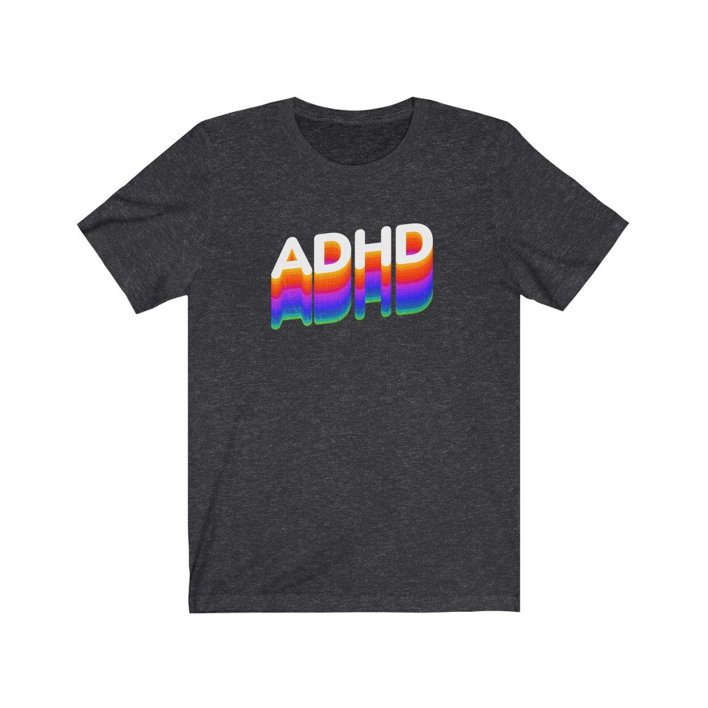 ADHD Unisex Tee Mental Health adhd Awareness ADHD T-shirt | Etsy