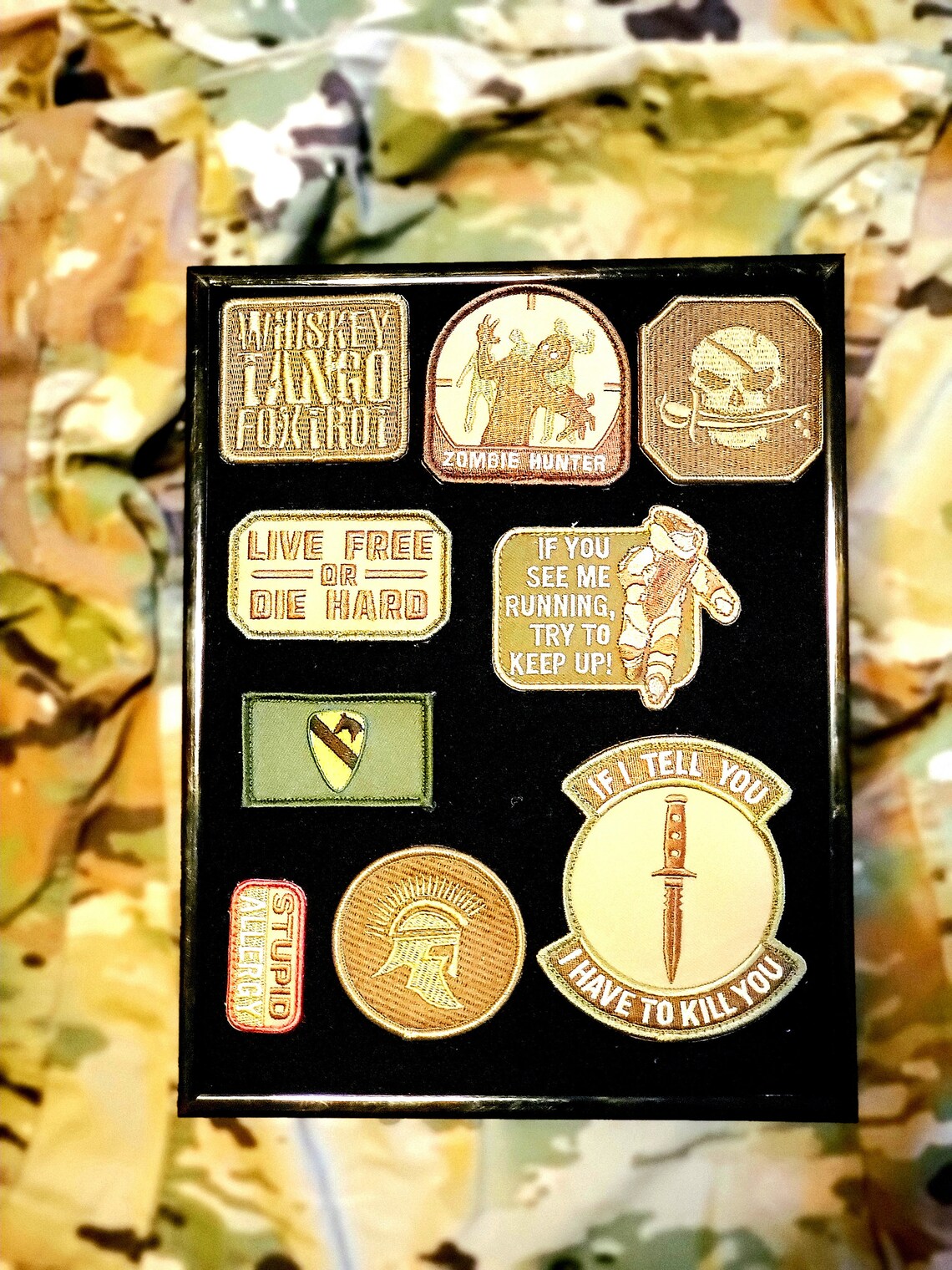 Framed Velcro Loop Morale Patch Holder PATCHES NOT INCLUDED | Etsy