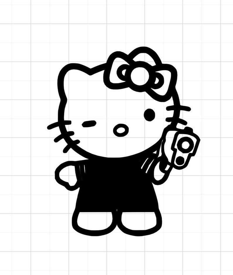 Gang Gang Hello Kitty Decal | Etsy