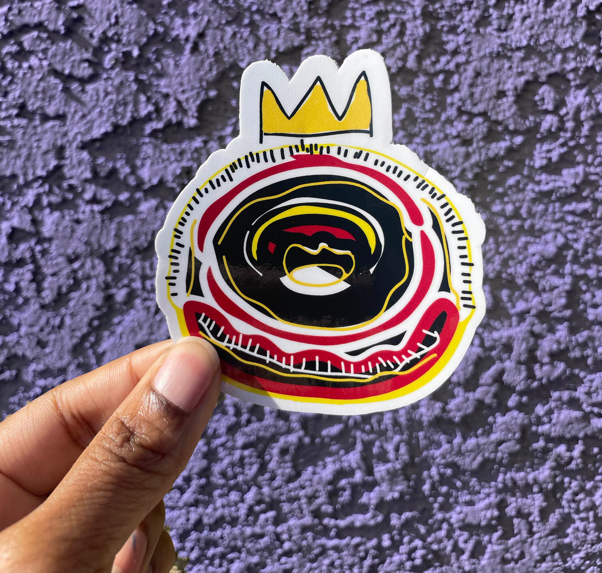 Basquiat Donut Sticker: Neo-expressionism Art, Laptop Decal - Etsy