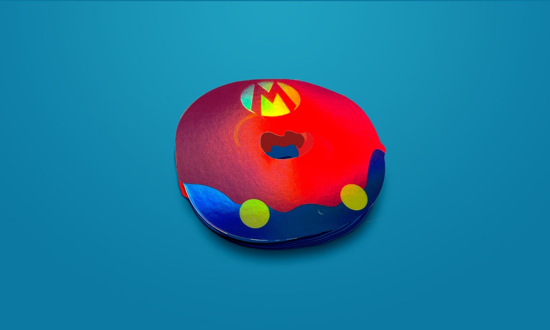 Super Mario Donut Sticker: Holographic Vinyl Decal - Etsy