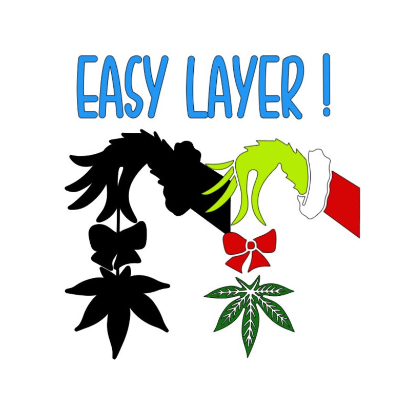 The Grinch Mistlestoned SVG & PNG Digital Files Easy to Layer Santa Hat ...