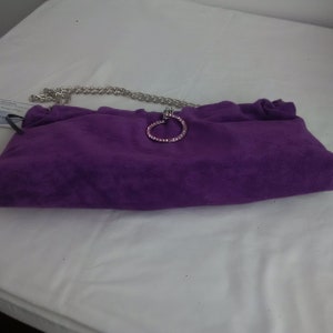 ADELE , Haute Couture, Luxury Purple Leather Luxury Designer Handbag ...