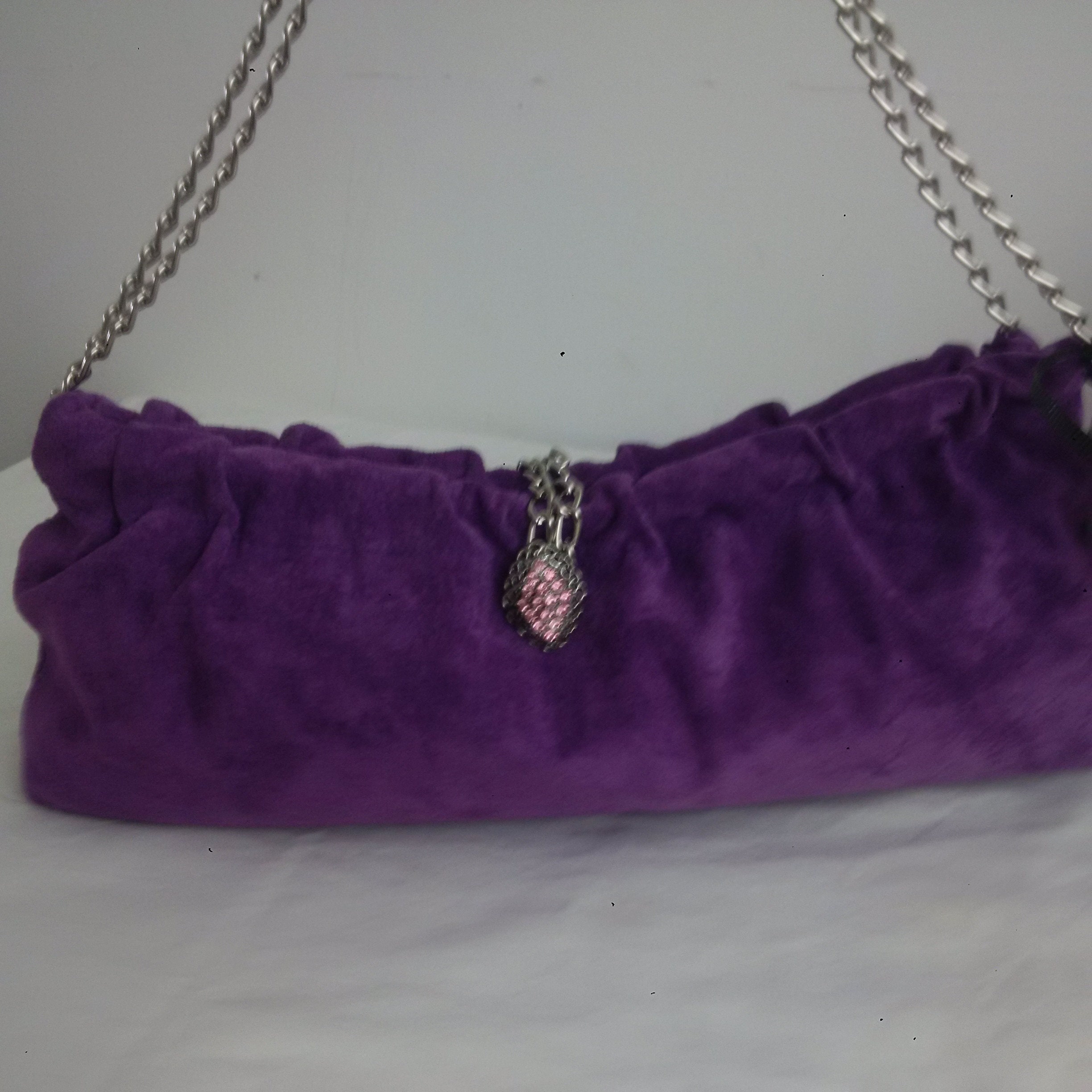 ADELE , Haute Couture, Luxury Purple Leather Luxury Designer Handbag ...