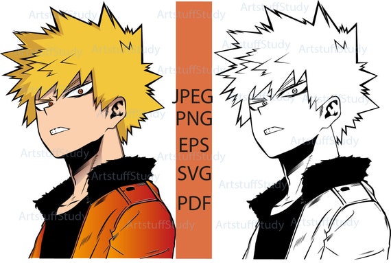 Anime svg Katsuki Bakugo svg Bakugo svg Boku no Hero Anime | Etsy