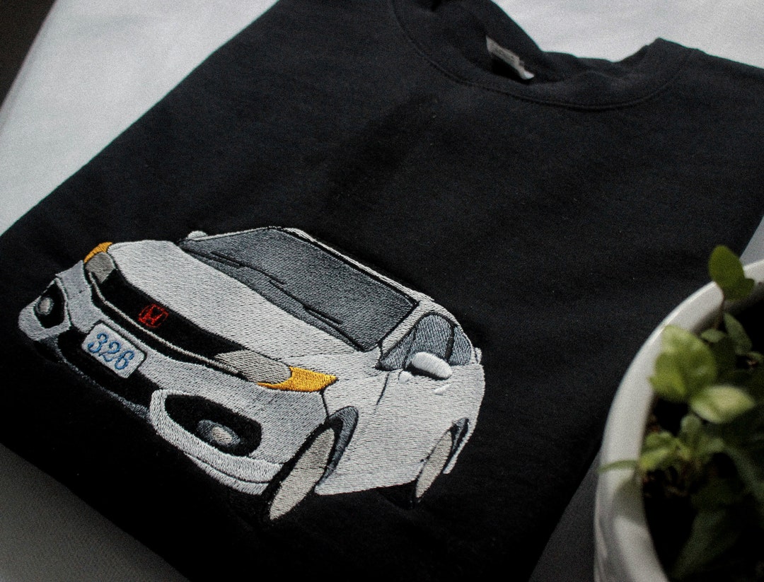 Custom Car Embroidered Sweatshirt, Gift for Dad, Car Photo Embroidered ...