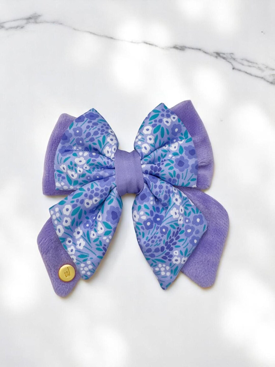 Dog Butterfly Plush Velvet Bow Tie in Purple, | Wyld Cub Notting Hill ...