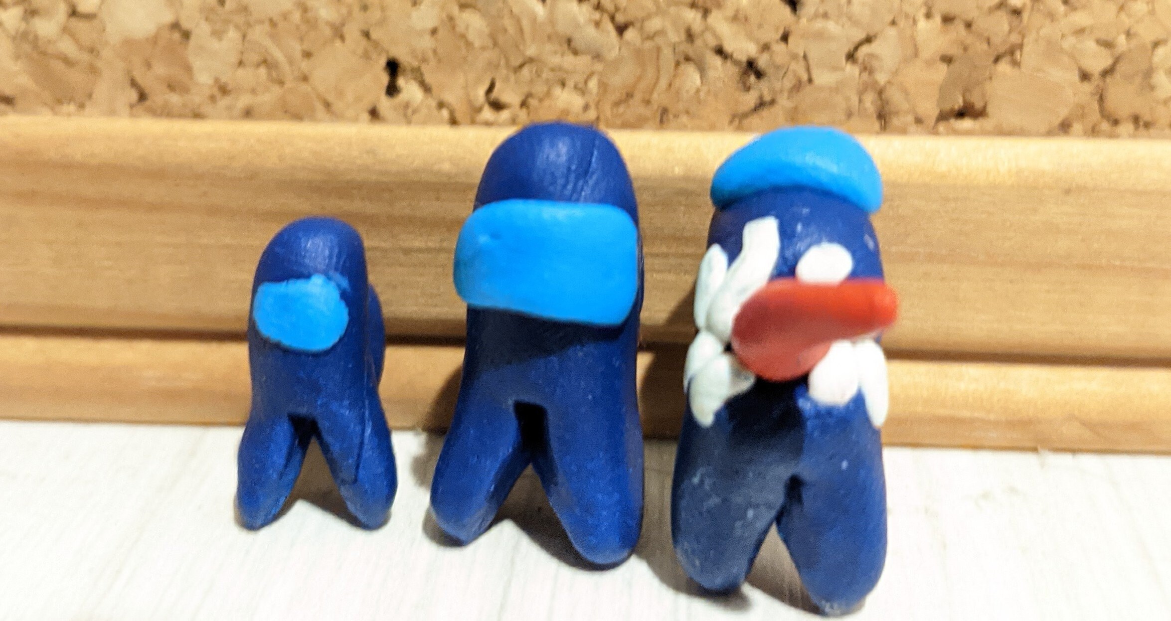 Among Us Blue Pack includes 1 Impostor Blue, 1 Normal Blue and 1 Mini ...