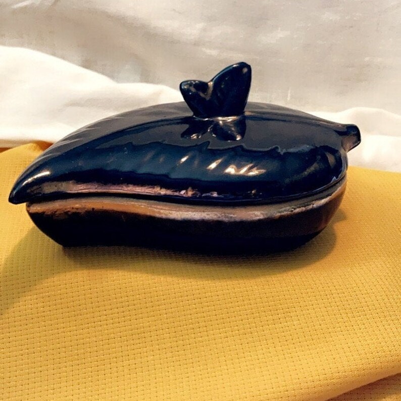 Vintage Hand Painted Betson’s Leaf Covered Dish - Etsy