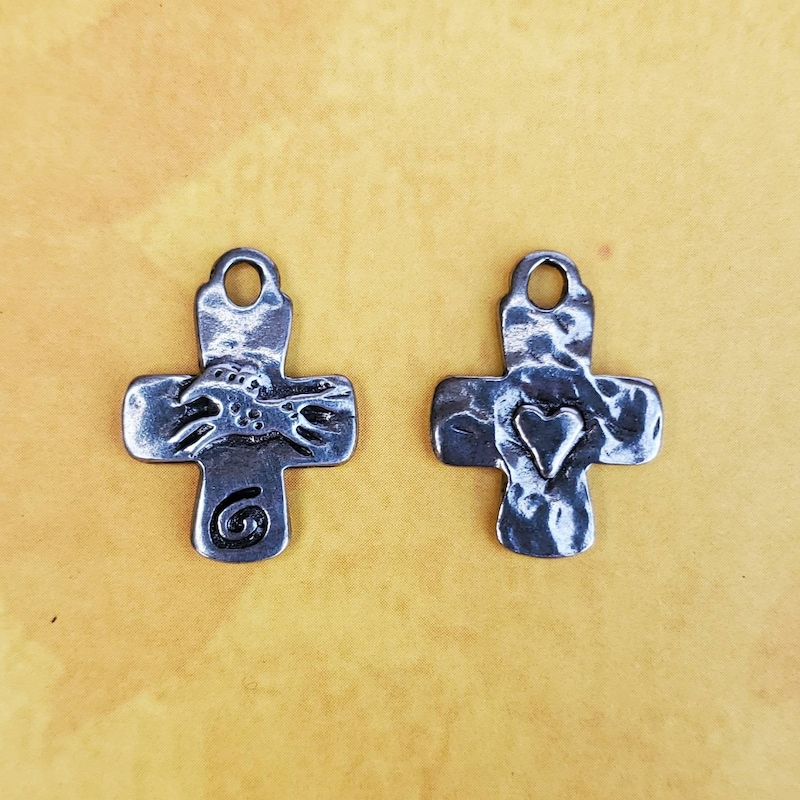 Rustic Cross Pendant - Etsy