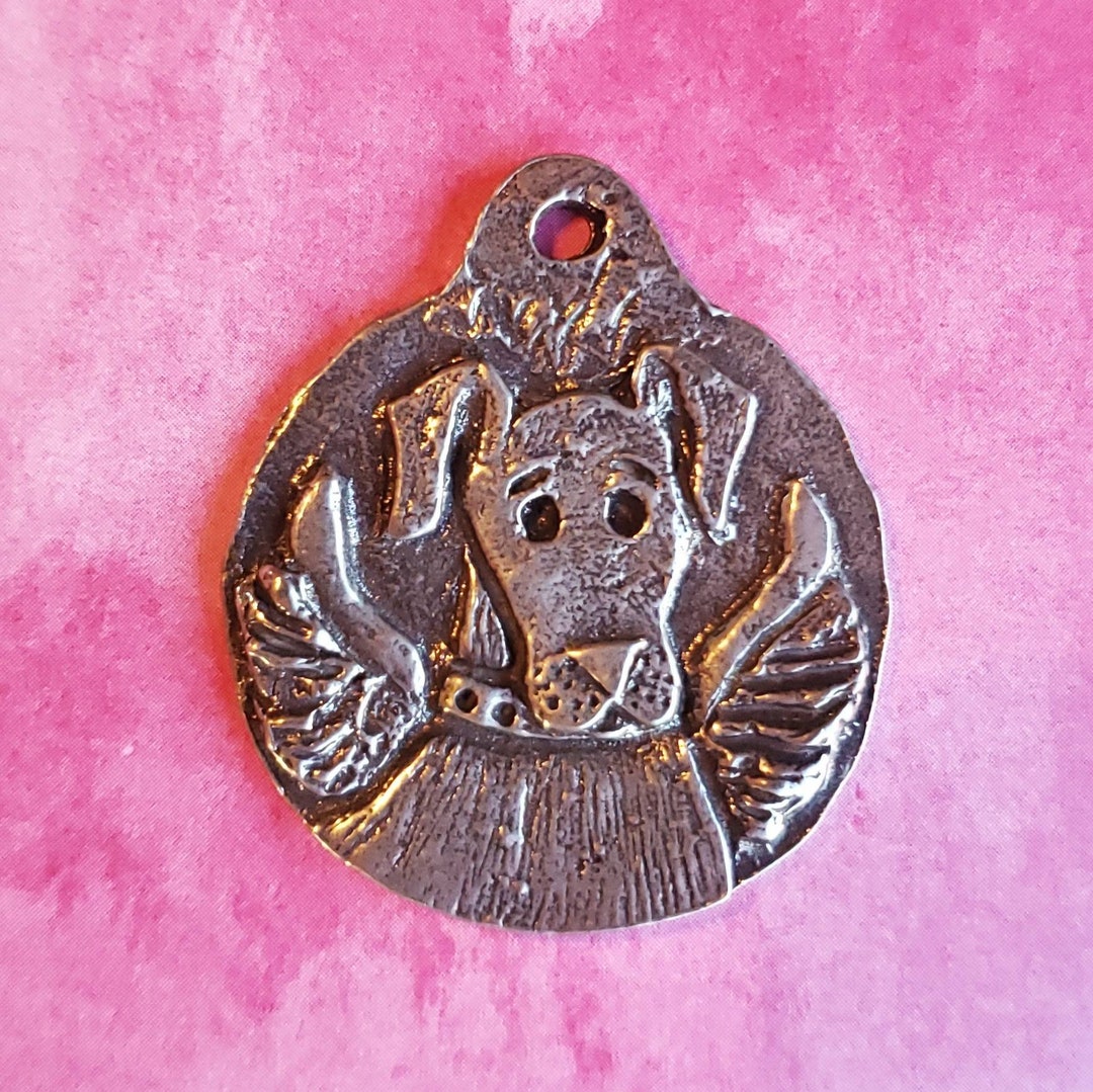 Pewter Dog Pendant, Angel Dog Pendant, Pet Remembrance Gift, Dog Mom ...