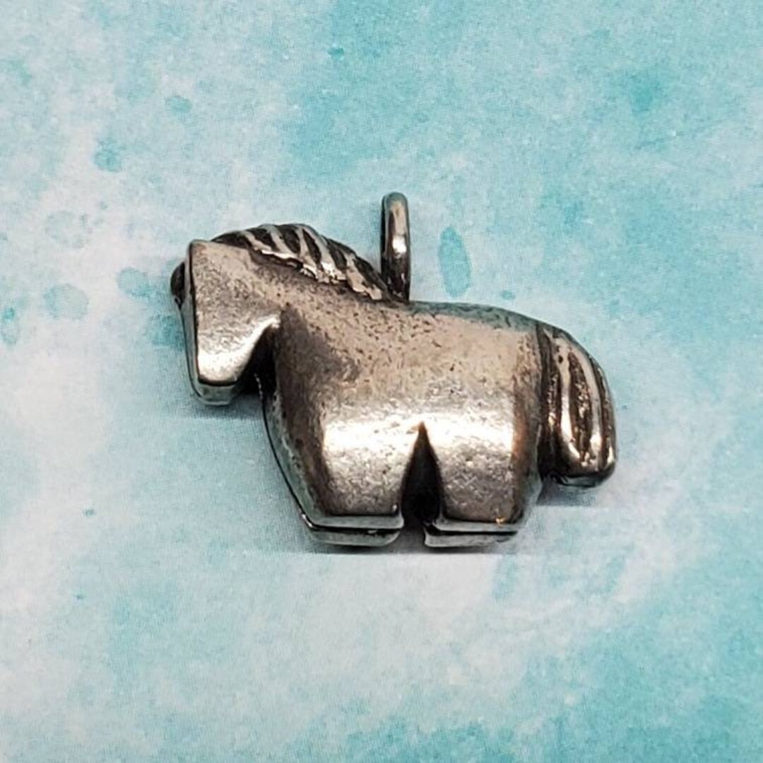 Chunky Pewter Pony Charm, Horse Lover Necklace (15mm X 20mm) - Etsy