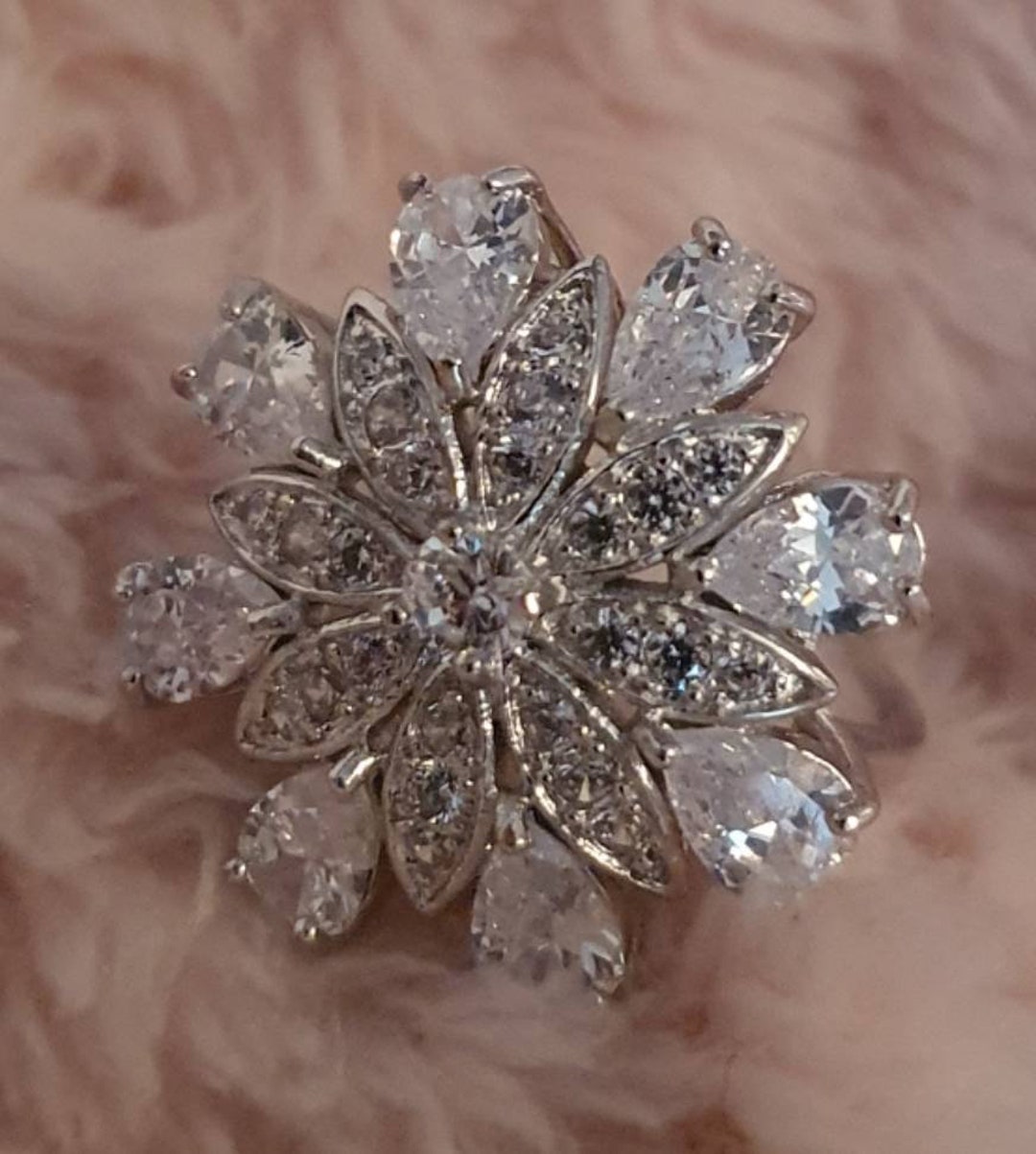 The BILLIONAIRE RING With Clear Gems - Etsy