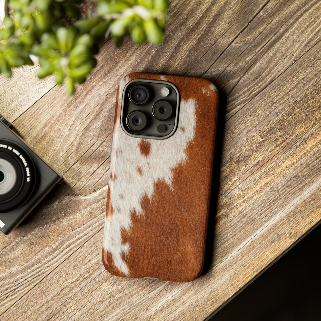 Cowhide Phone Cases - Etsy