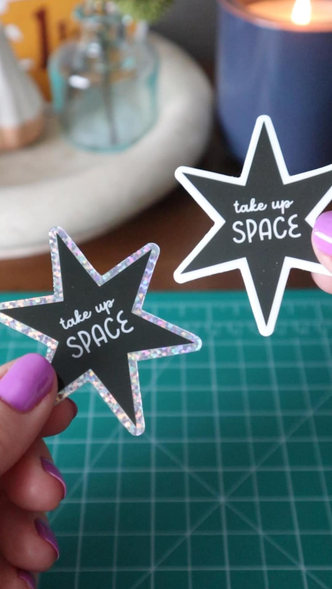 Take up Space Sticker: Starburst Vinyl Decal - Etsy