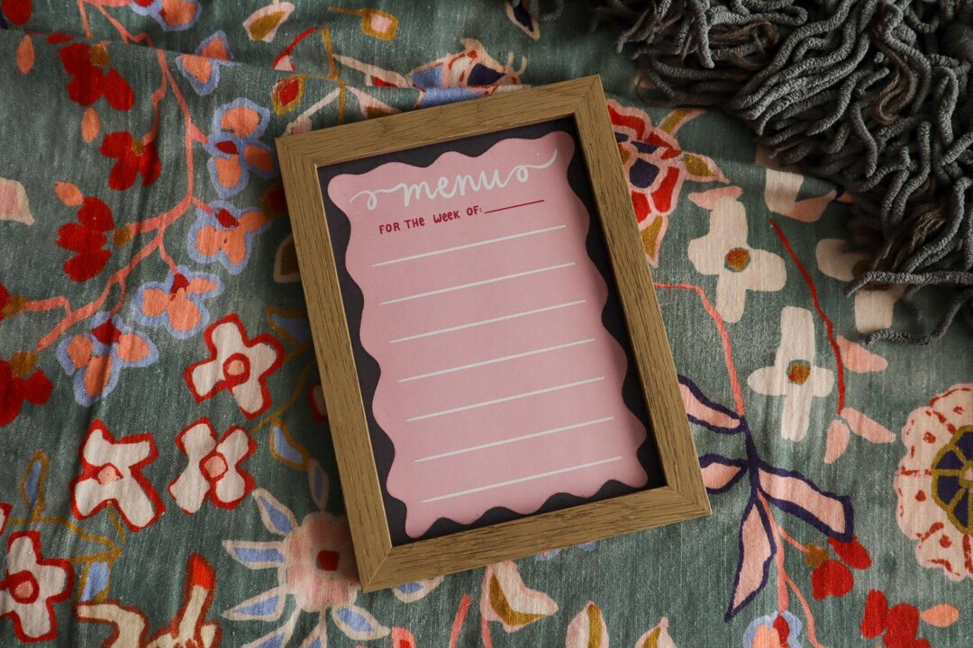 5x7" Meal Planner: Original Artwork, PNG & PDF (digital Download) - Etsy