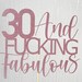 Thirty Something Cake Topper, Thirties, 30th Birthday Cake Topper, 30s ...