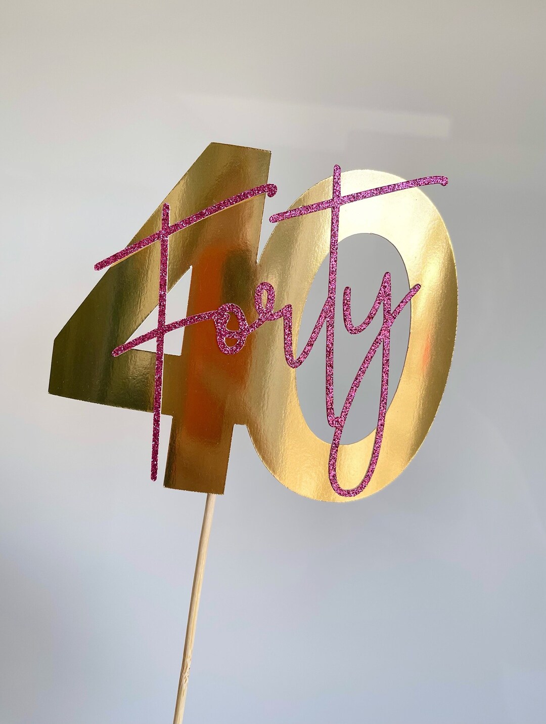 Forty Cake Topper, 40th Cake Topper, 40th Birthday, 40th Party - Etsy UK