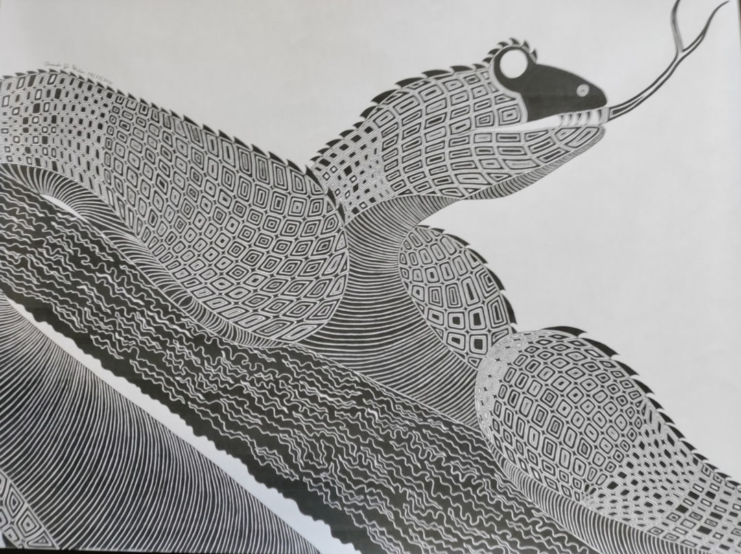 VENOM : Prints of Original Abstract Art Drawn Free Hand in Black Ink - Etsy