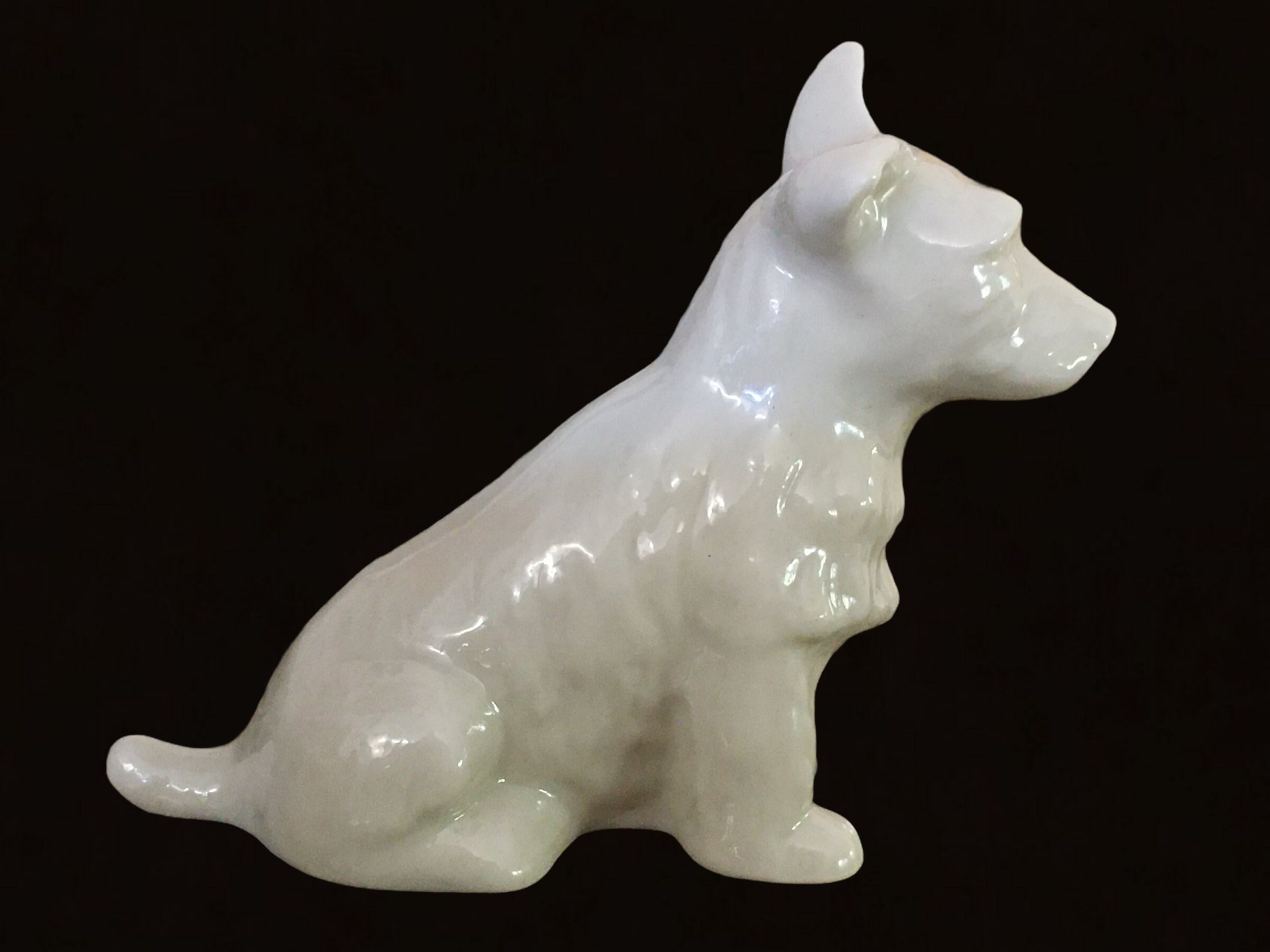 Belleek Irish Porcelain Scottie Dog Figurine Green 6th Mark - Etsy