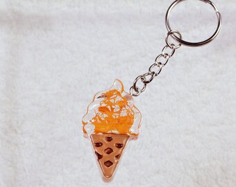 Orange Cone Keychain - Etsy