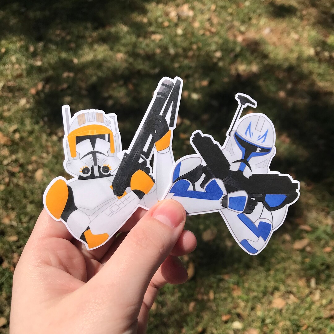 Captain Rex and Commander Cody Waterproof Stickers - Etsy