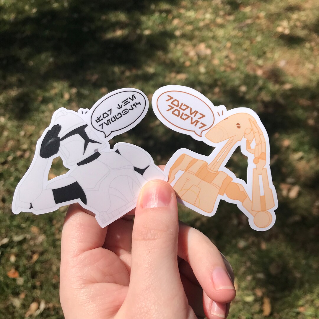 Star Wars Clone Trooper and Battledroid Stickers - Etsy