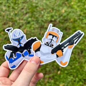 Captain Rex and Commander Cody Waterproof Stickers - Etsy