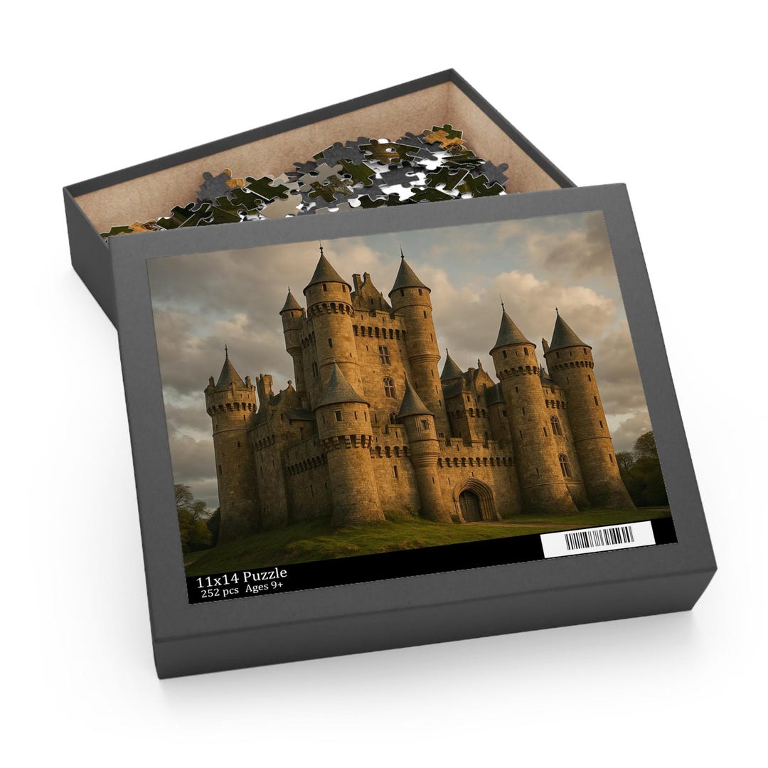 Medieval Castle Puzzle | Jigsaw 120-500 Piece - Etsy