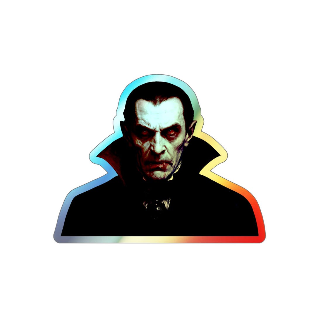 Holographic Dracula Stickers: Die-cut Vinyl Decals - Etsy