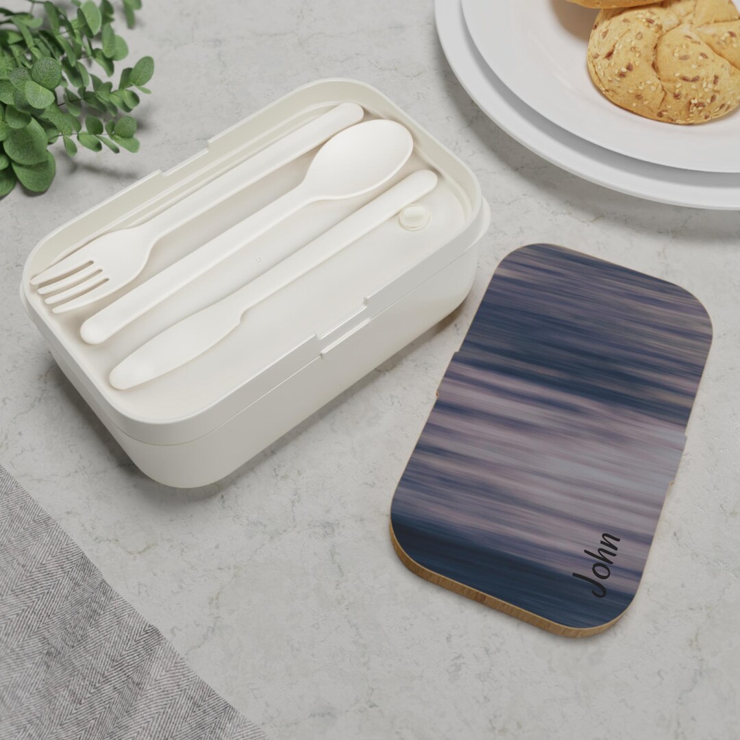 Abstract Wave Bento Lunch Box | Personalized Name Option - Etsy