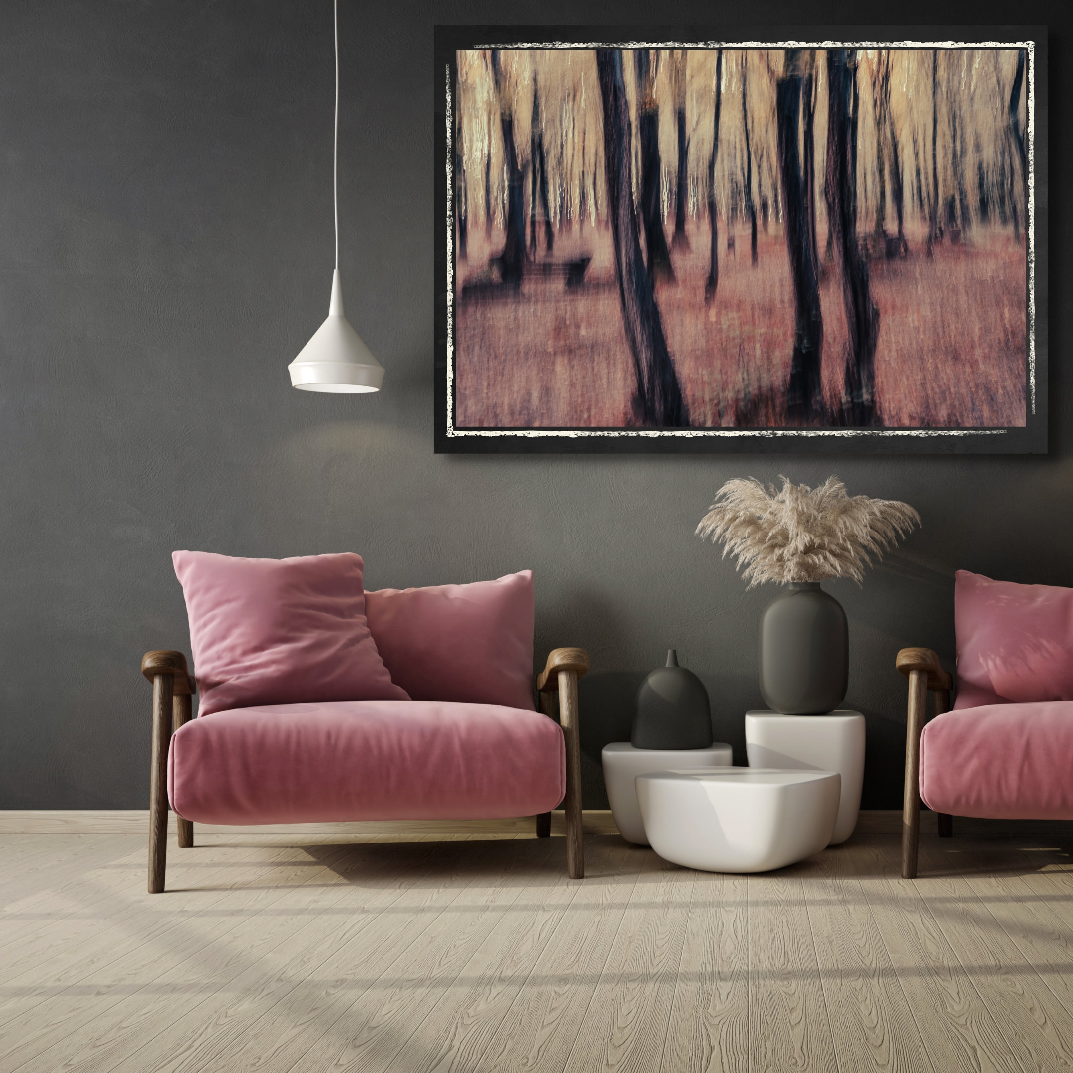 ICM Photographyblurred Forest Landscape Early Autumn in - Etsy