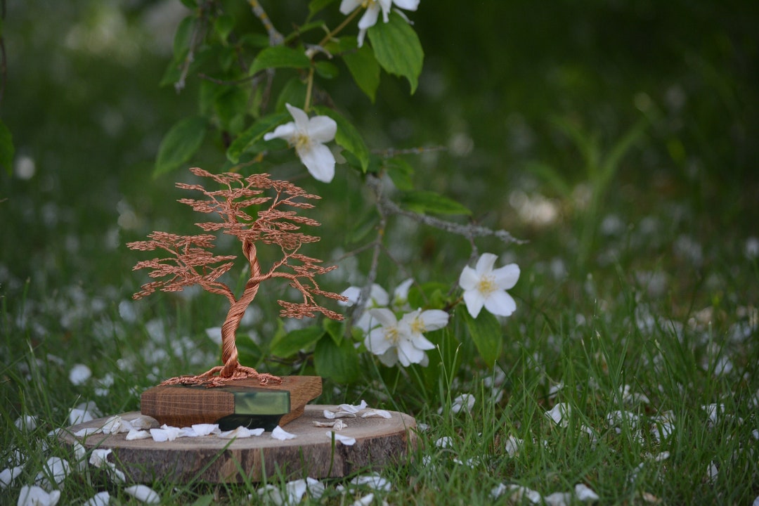 Wire Tree With Copper Wire, Various Base Colors, Wire Tree, Decorative ...