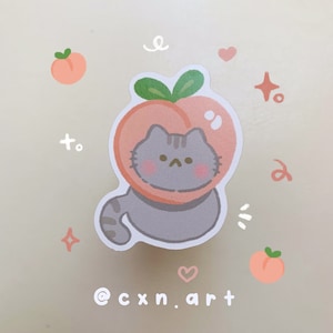 Fruit Cat Sticker Set | Waterproof, Bullet Journal, Scrapbook, Planner ...