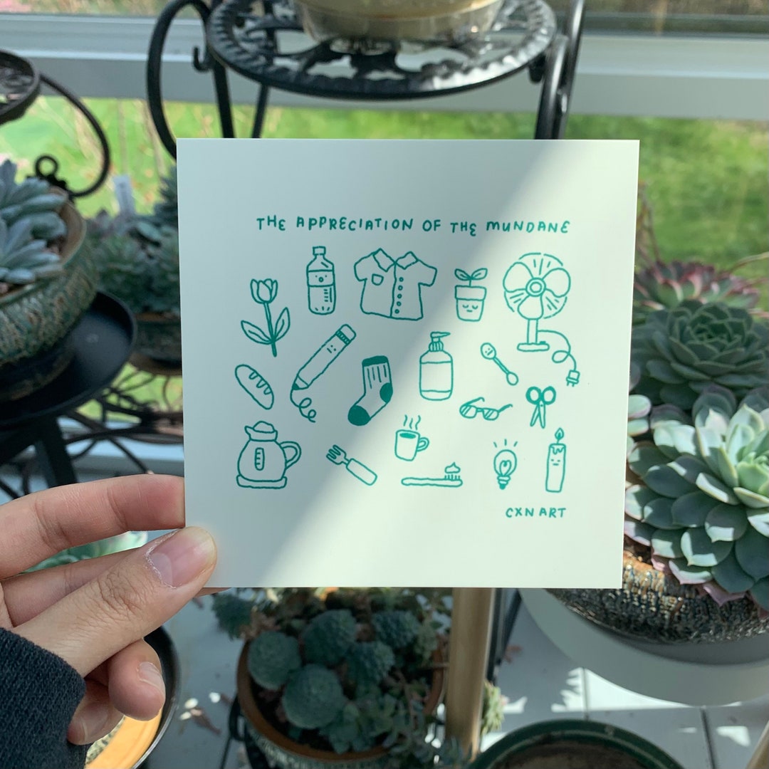 Appreciation of the Mundane Thick Art Print Post Card 4.72 Inches X 4. ...