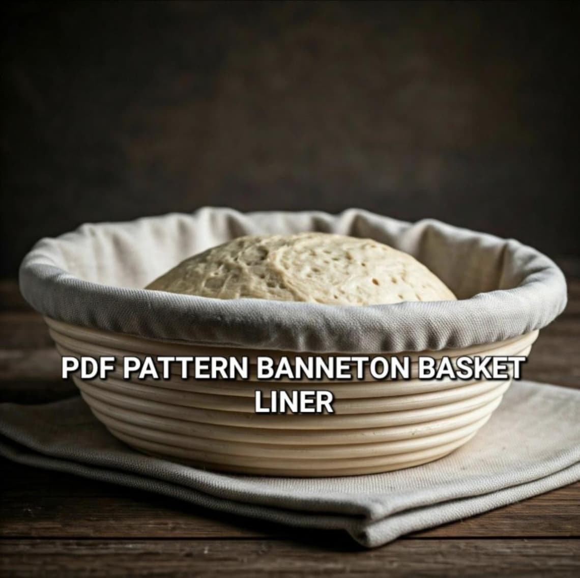 Banneton Basket Liner PDF Pattern: 9-inch Round & 10-inch Oval (digital ...
