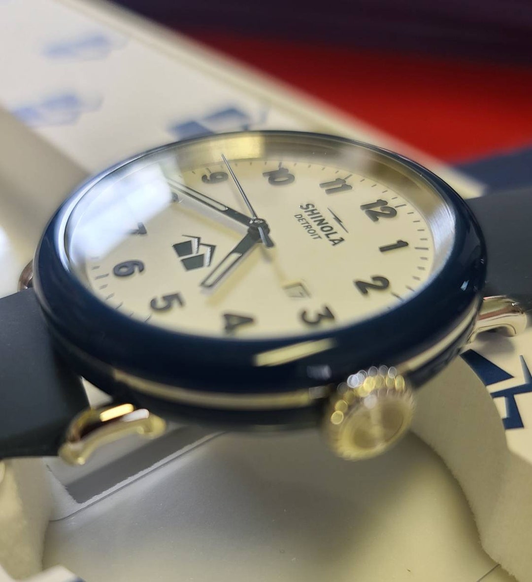 Shinola Blue and White Detrola Watch Special Edition - Etsy