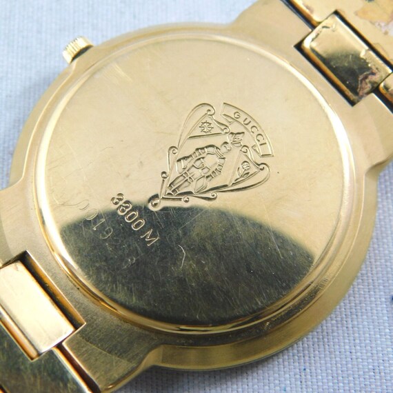 GUCCI 3300M gold vintage swiss made watch quartz - Gem
