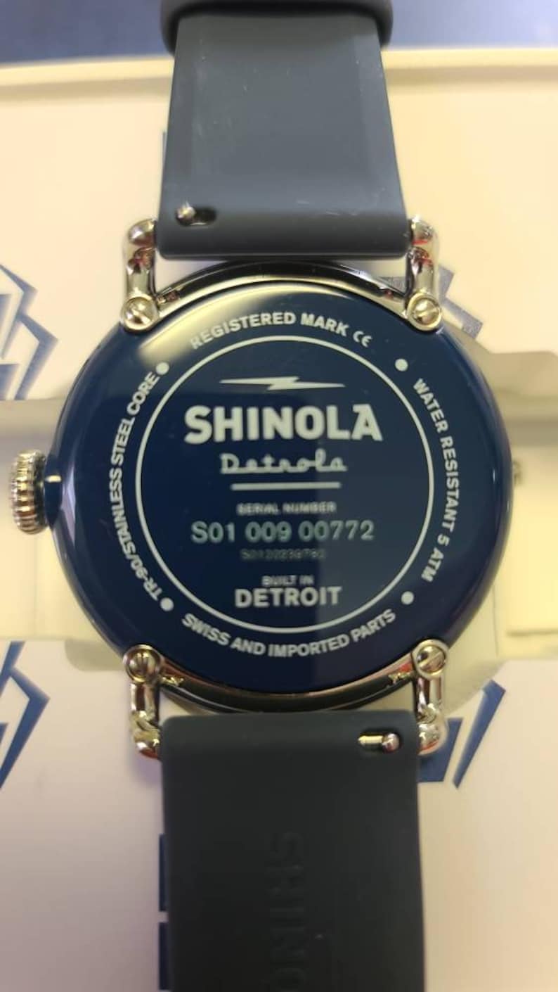 Shinola Blue and White Detrola Watch Special Edition - Etsy