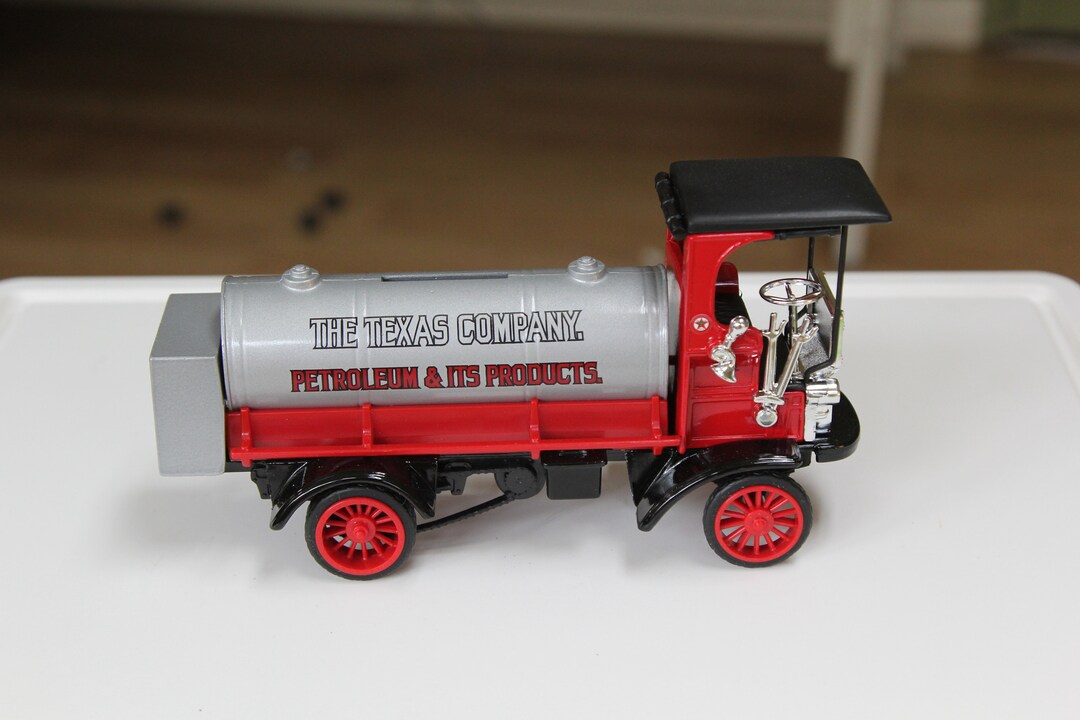 Texaco 1910 Mack Tanker Truck Die-cast Metal Coin Bank Collector's ...