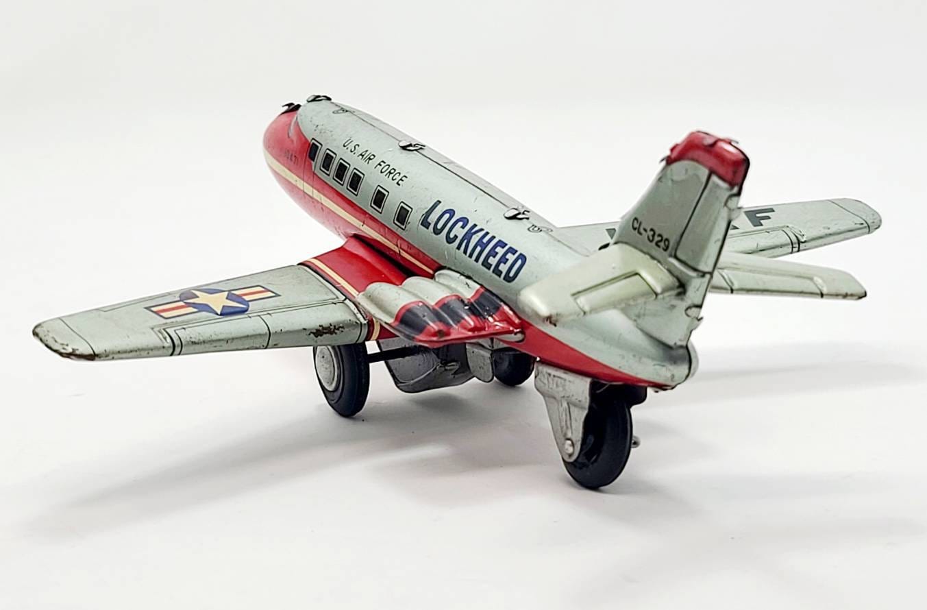 Lockheed Jet Tin Toy From the 70s - Etsy