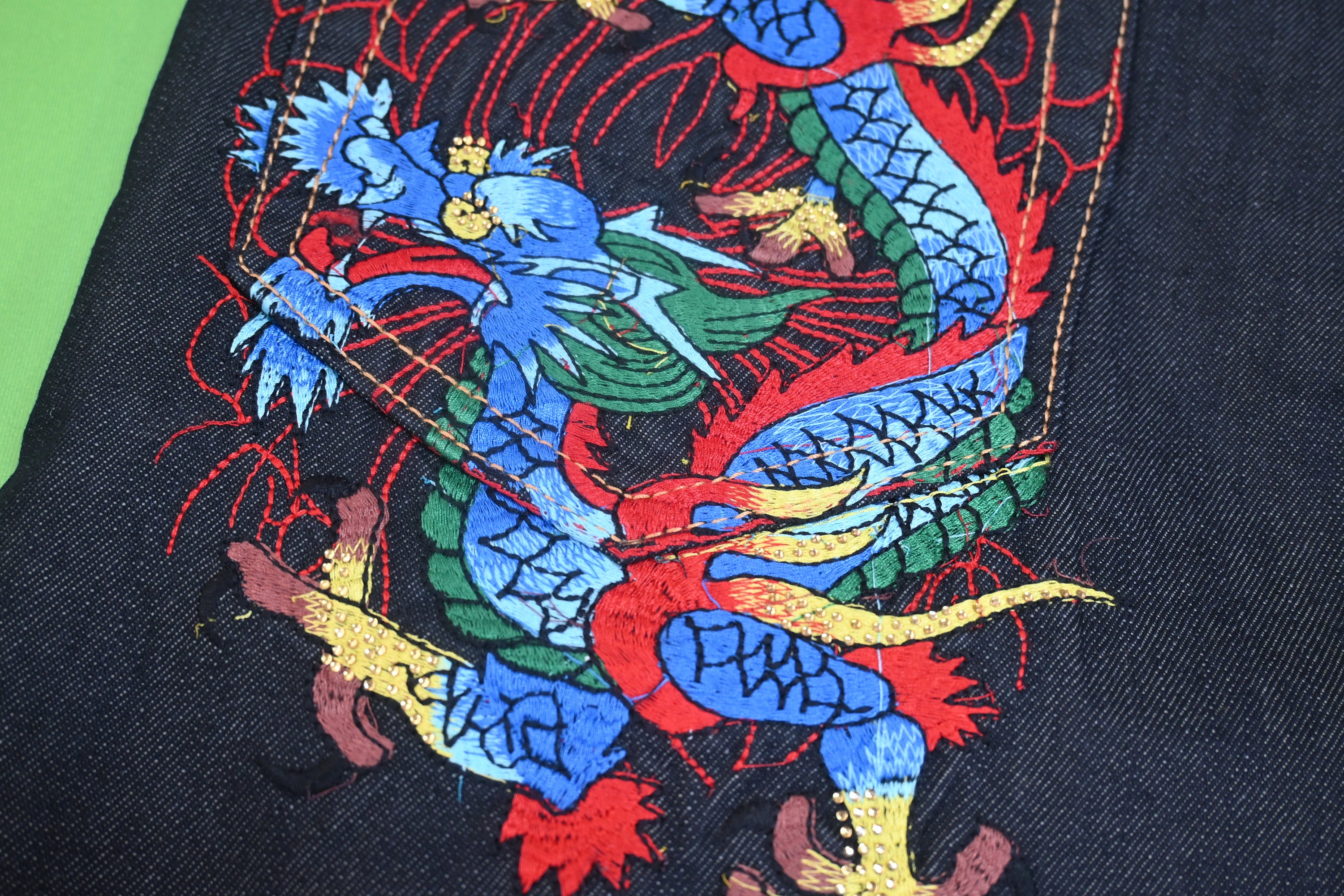 Ed Hardy Blue Dragon Adn Mermaid Jeans - Etsy