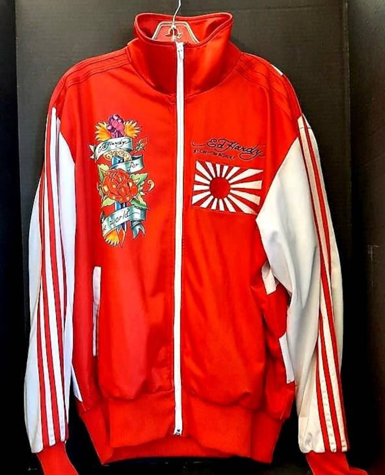 Ed Hardy Track Jacket Wolf - Etsy